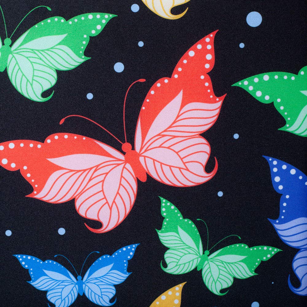 ABS Novelties Butterfly Pattern Double Cushion (Black)