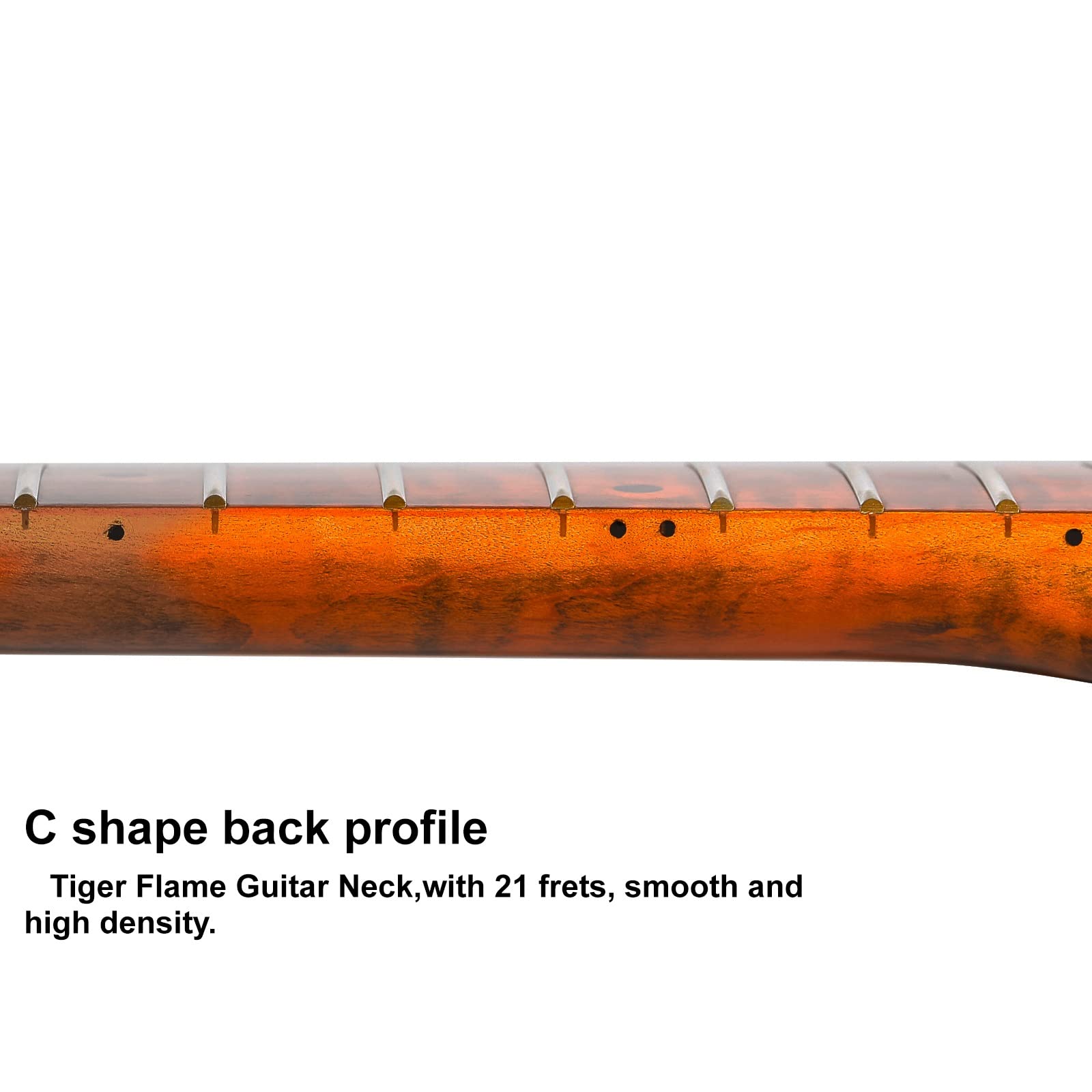 21 Fret Maple Fretboard Guitar Neck for TL Style Guitar, Rubbing Paint Process