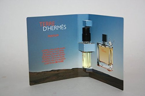 3 x Terre D'hermes Pure Parfum By Hermes Sample Vial 0.05 oz /1.5 ml New In Card