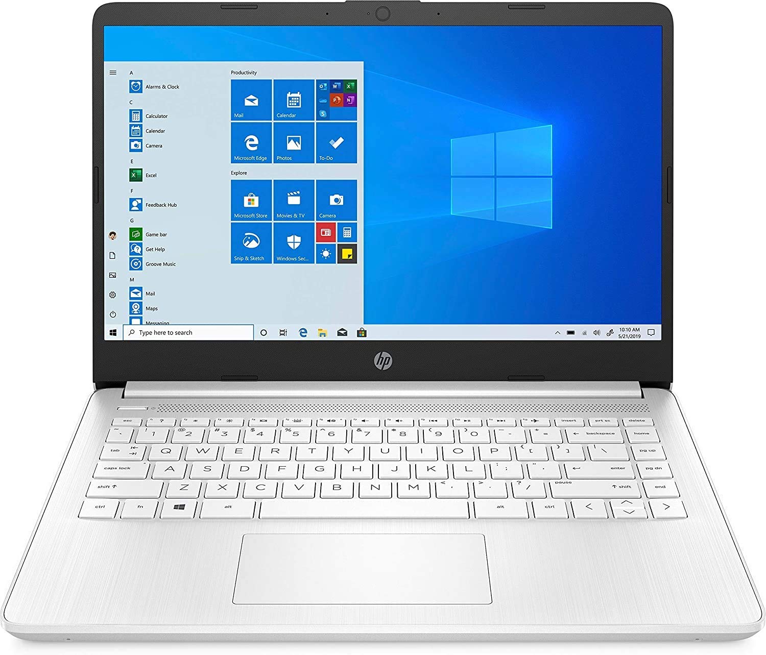 HP 14-fq0032ms Laptop for Business and Student, 14" LED Touchscreen, AMD Ryzen 3 3250U Processor(up to 3.5 GHz), 8GB RAM, 128GB SSD, Webcam, WiFi, Ethernet, HDMI, USB-A&C, Win10 (Renewed)