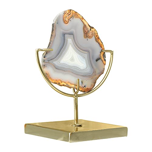 Main + Mesa Natural Brown Agate on Stand