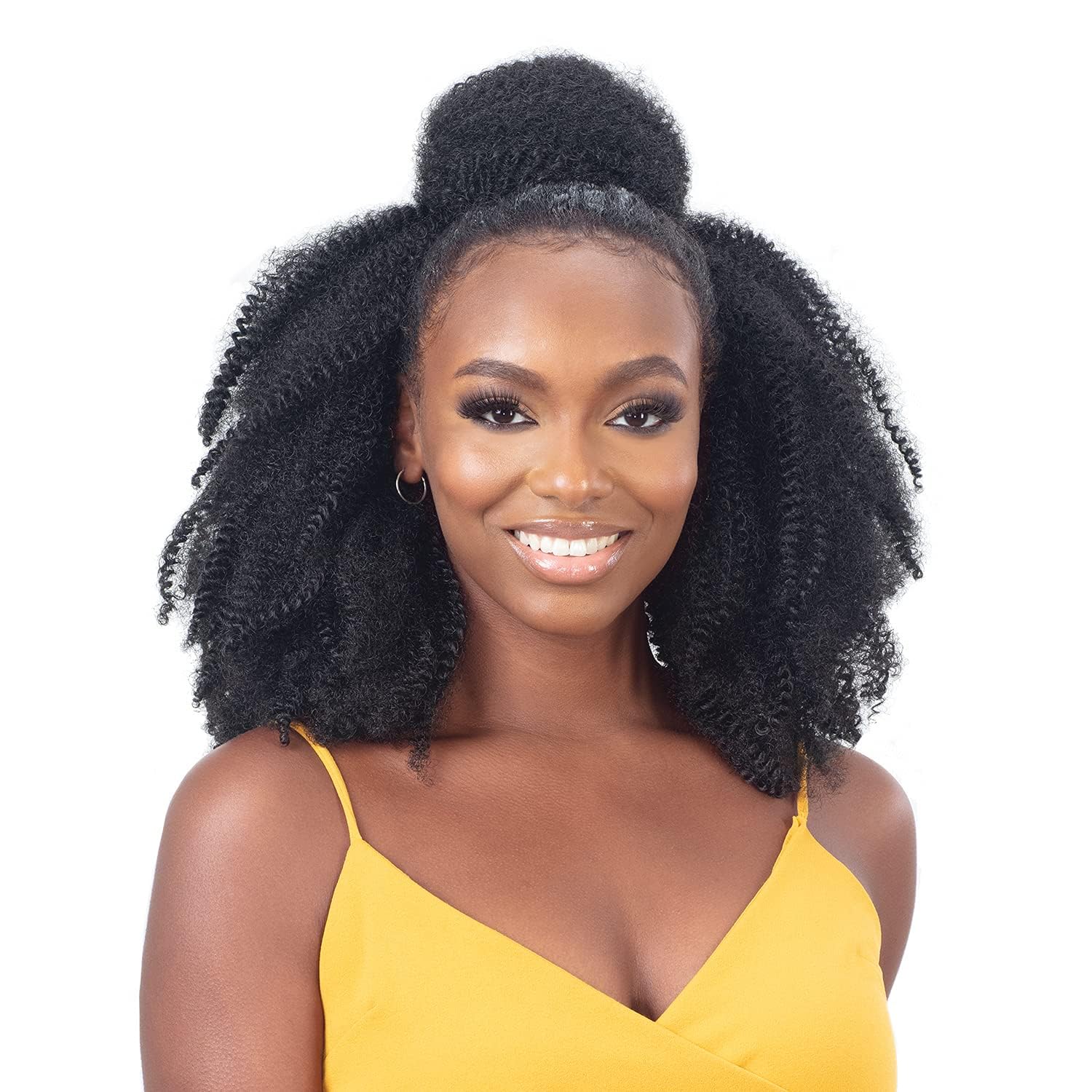 Shake N GO FreeTress Crochet Braids 3X Pre-Fluffed Poppin Twist 16 Inch (1-pack, 1B)