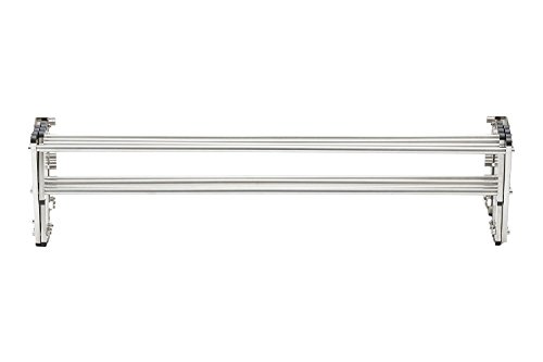 AERO W Racks Stainless Steel Wall Mounted Collapsible Laundry Clothes Drying Rack 60 Pound Capacity 22.5 Linear Ft