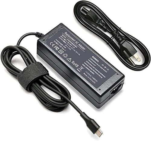 65W USB/Type C Charger for Dell Latitude 7410 7420 5320 5420 5520 7320 5430 5530 7430 9430 Dell Chromebook 3100 3110 2 in 1 for Dell Inspiron 13 5320 14 7420 7425 16 7620 2-in-1 Power Cord