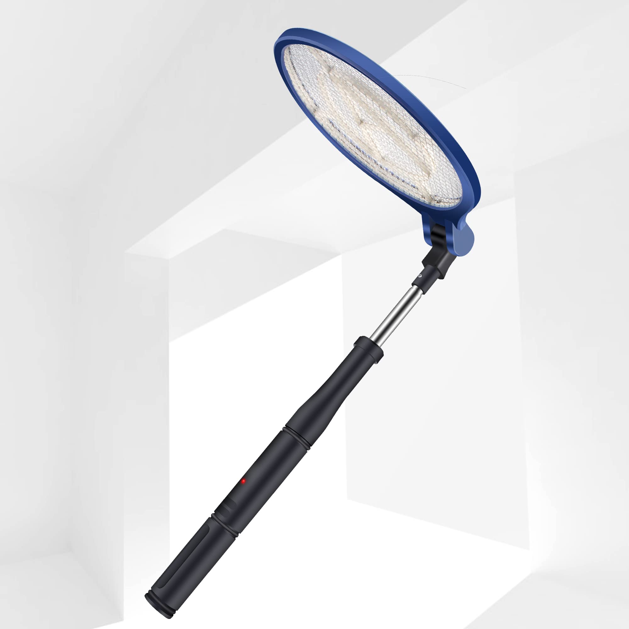 𝟮𝟬𝟮𝟯 𝐔𝐩𝐠𝐫𝐚𝐝𝐞𝐝 Electric Fly Swatter Indoor, Retractable Bug Zapper Racket Powerful Mosquitoes Trap, USB Rechargeable Fly Killer, Pest Control for Home, Bedroom, Kitchen, Patio