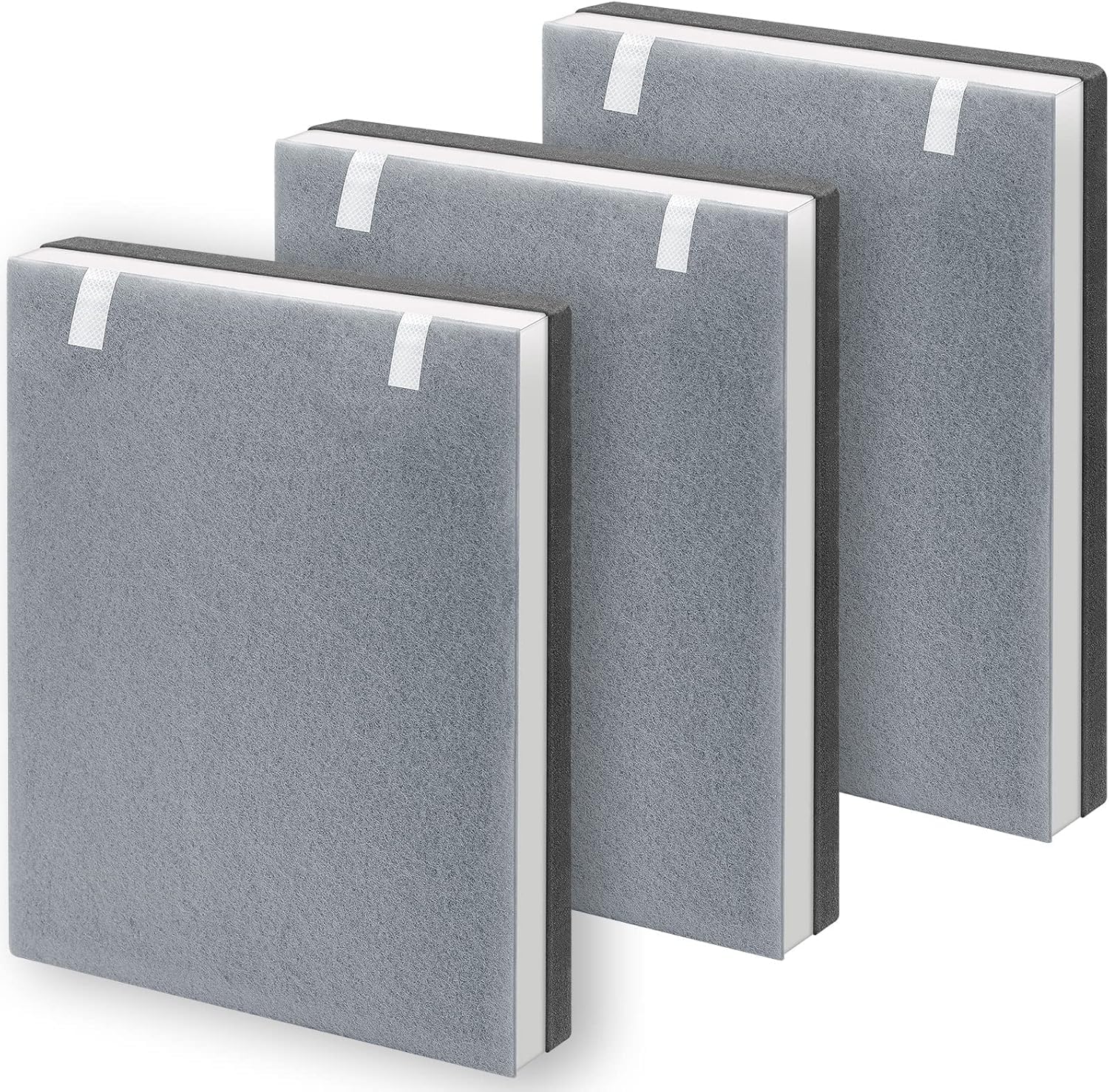 3 Pack Vital 100 True HEPA Replacement Filter Compatible with LEVOIT Vital 100 Air Purifi-er, H13 True HEPA and High-Efficiency Activated Carbon Filter Set, Part Number Vital 100-RF