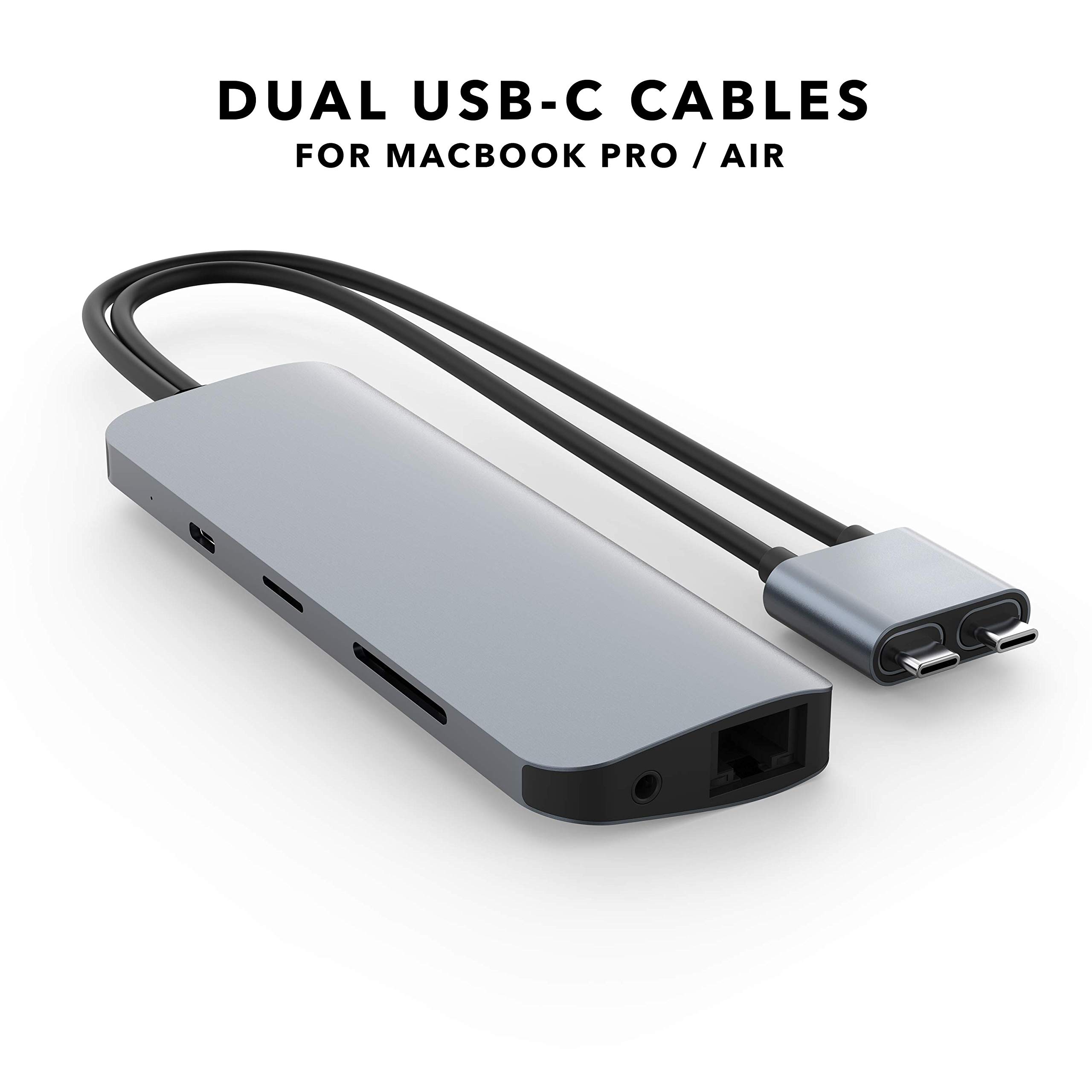 Docking Station, USB C Hub, TOTU 9 in 1 Triple Display Docking Station with Collage Display Mode, Dual 4K HDMI, VGA, 100W PD, 3 USB 3.0 and TF/SD Card Reader for MacBook Pro Air and Type-C Laptops