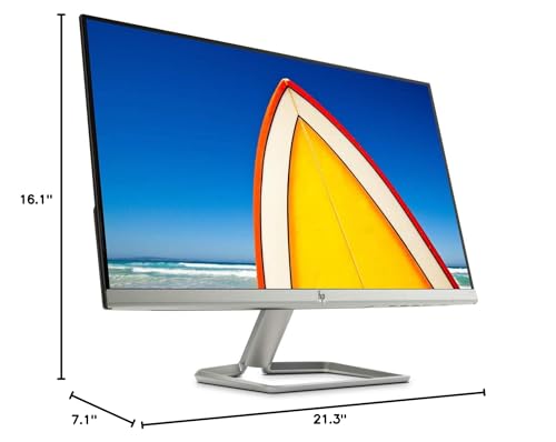 HP 24f 23.8" Ultra Slim Bezels IPS LED Display FHD FreeSync Monitor, HDMI VGA-Natural Silver (Renewed)