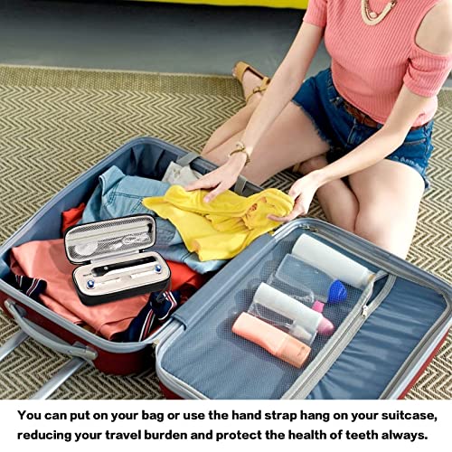 Travel Case Compatible with Oral-B Pro 1000 2000 3000 3500 CrossAction/ Smart 1500 Electric Toothbrush, Power Rechargeable Tooth Brushes Storage Holder Cover Bag for Brush Head, Charger(Box Only)