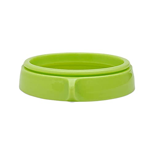Baby Bottle Collar Rings for Comotomo Baby Bottles | Compatible with 5 Ounce and 8 Ounce Comotomo Baby Bottle | Replacement Bottle Collar, 3 Pack (Green)