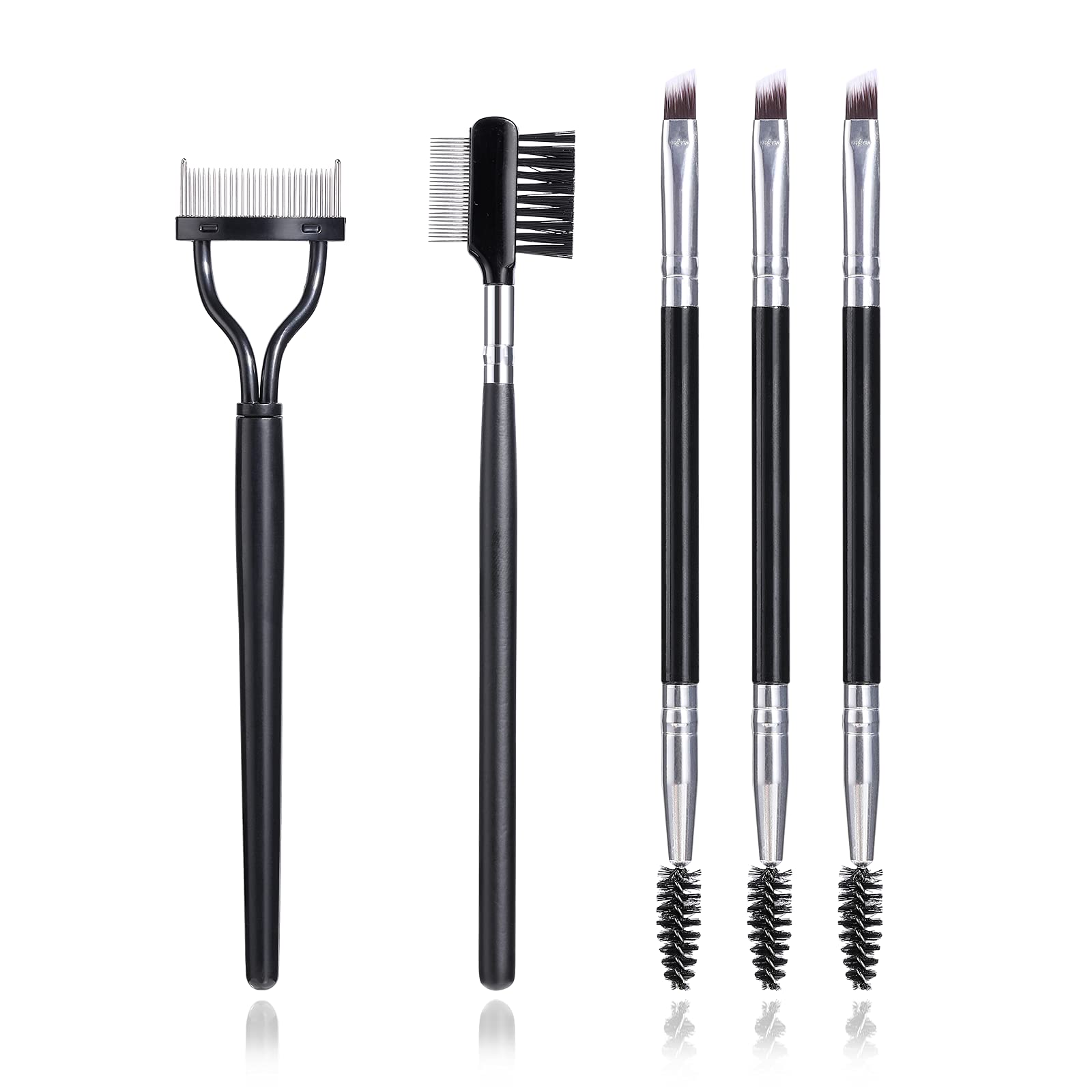 Eyelash Grooming Brush Eyelash Separator Mascara Applicator Eyebrow Comb Brush for Making Up Supplies(5 Pieces)