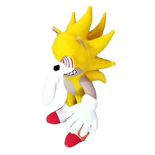 15" Fleetway Super Sonic Plush Toy | Hedgehog Figure Gift for Kids | Birthday & Easter Basket Stuffer Choice