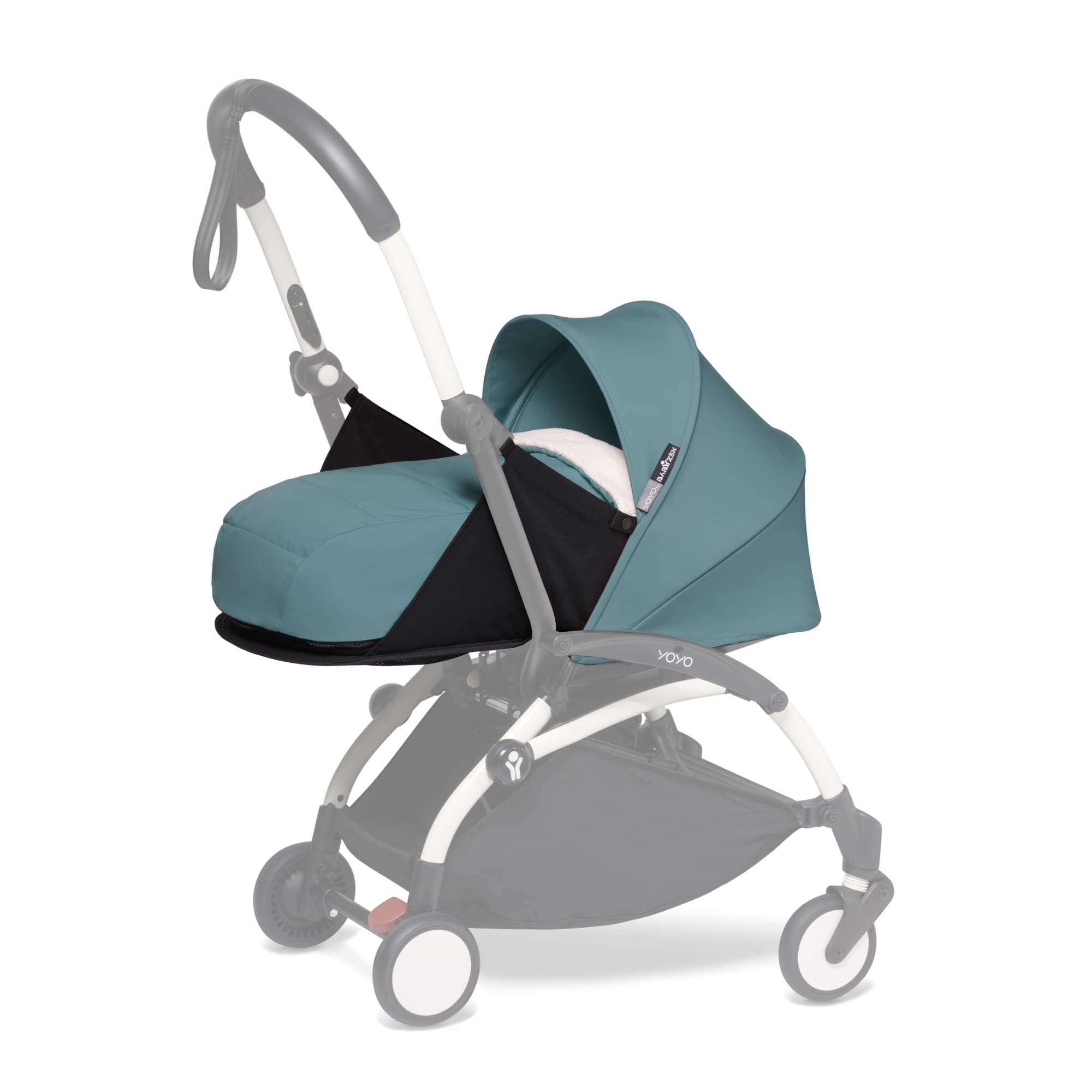 Babyzen YOYO 0+ Newborn Pack, Black - Includes Mattress, Canopy, Head Support & Foot Cover - Requires YOYO2 Frame (Sold Separately)