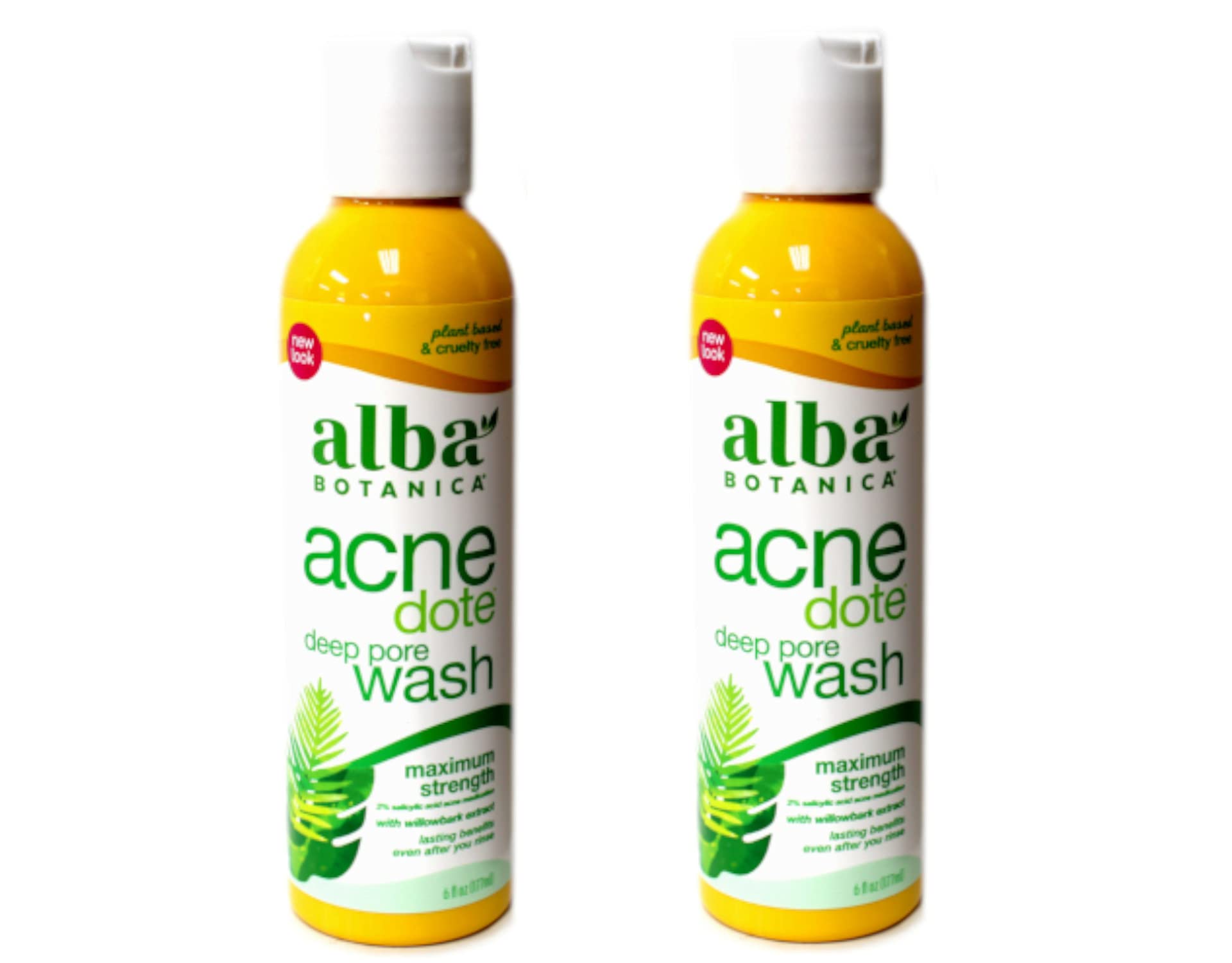 Alba Botanica Natural Acnedote Deep Pore Wash, 6 Ounce. (Pack of 2)