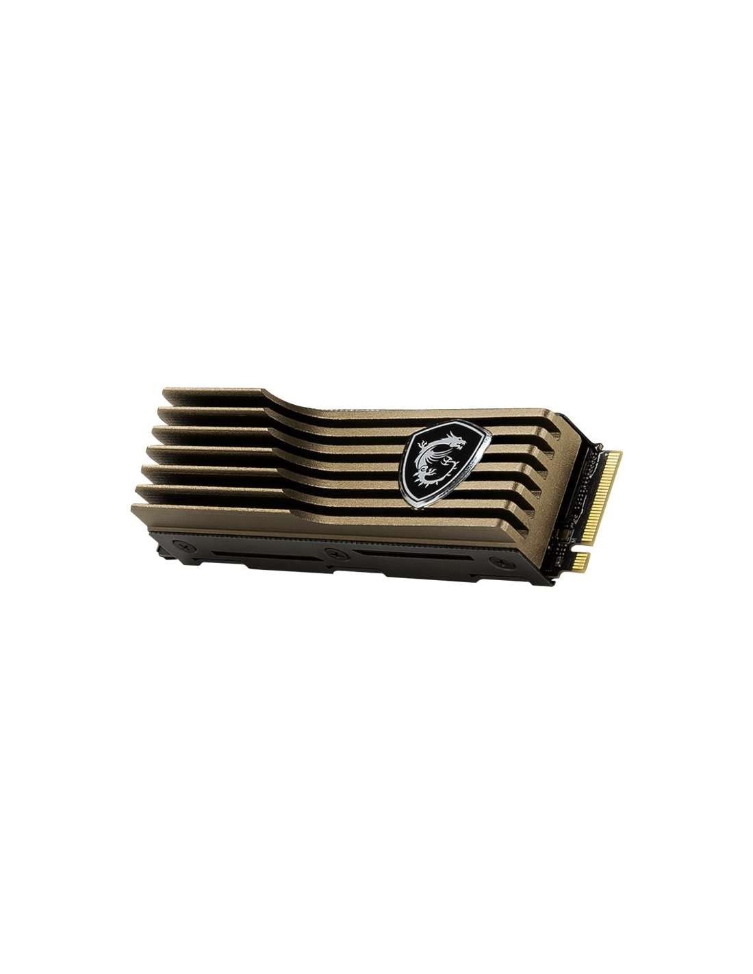 MSI SPATIUM M480 PCIe 4.0 NVMe M.2 1TB HS Internal SSD PCIe Gen4 NVMe 1.4 3D NAND 1400 TBW