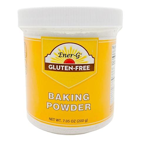 Aluminum-Free Baking Powder Substitute by Ener-G | Gluten Free, Vegan, Nut Free, Non-GMO, Kosher | 7.05 oz Package