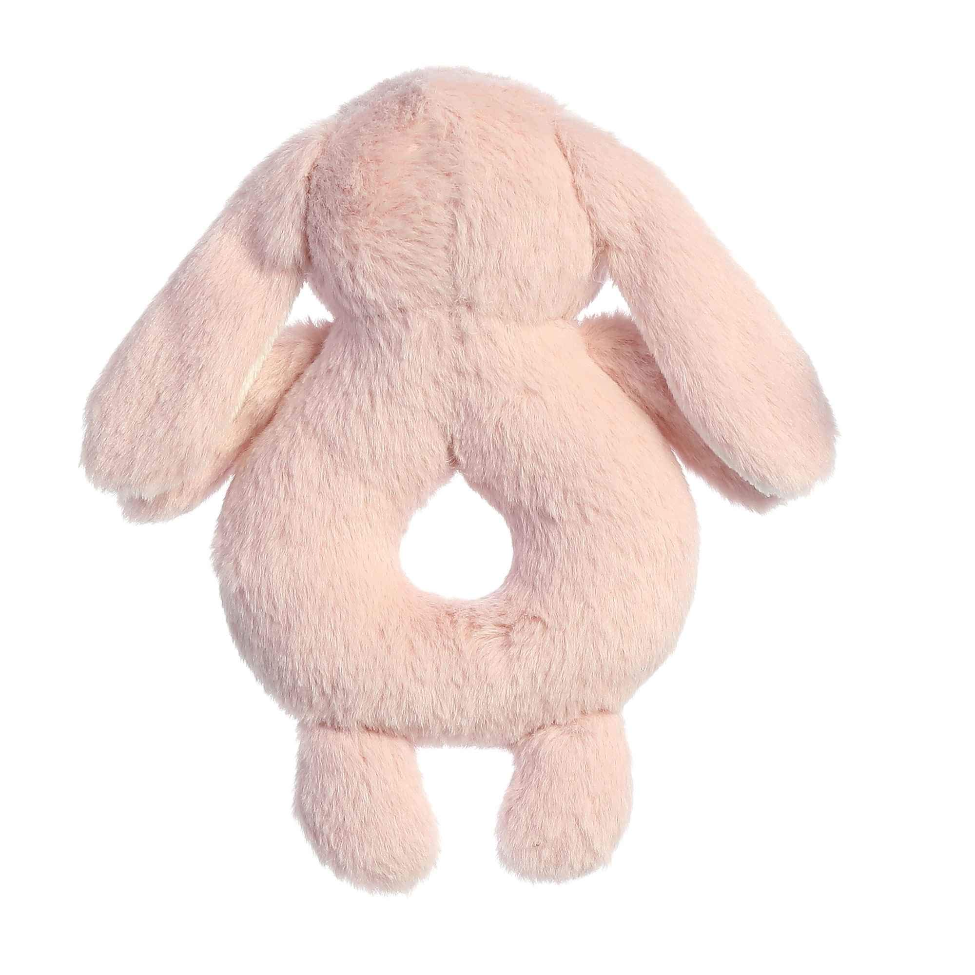 Aurora® Playful Dewey™ Ring Rattle Baby Stuffed Animal - Soft & Cuddly Toy - Imaginative Play - Rose 6 Inches
