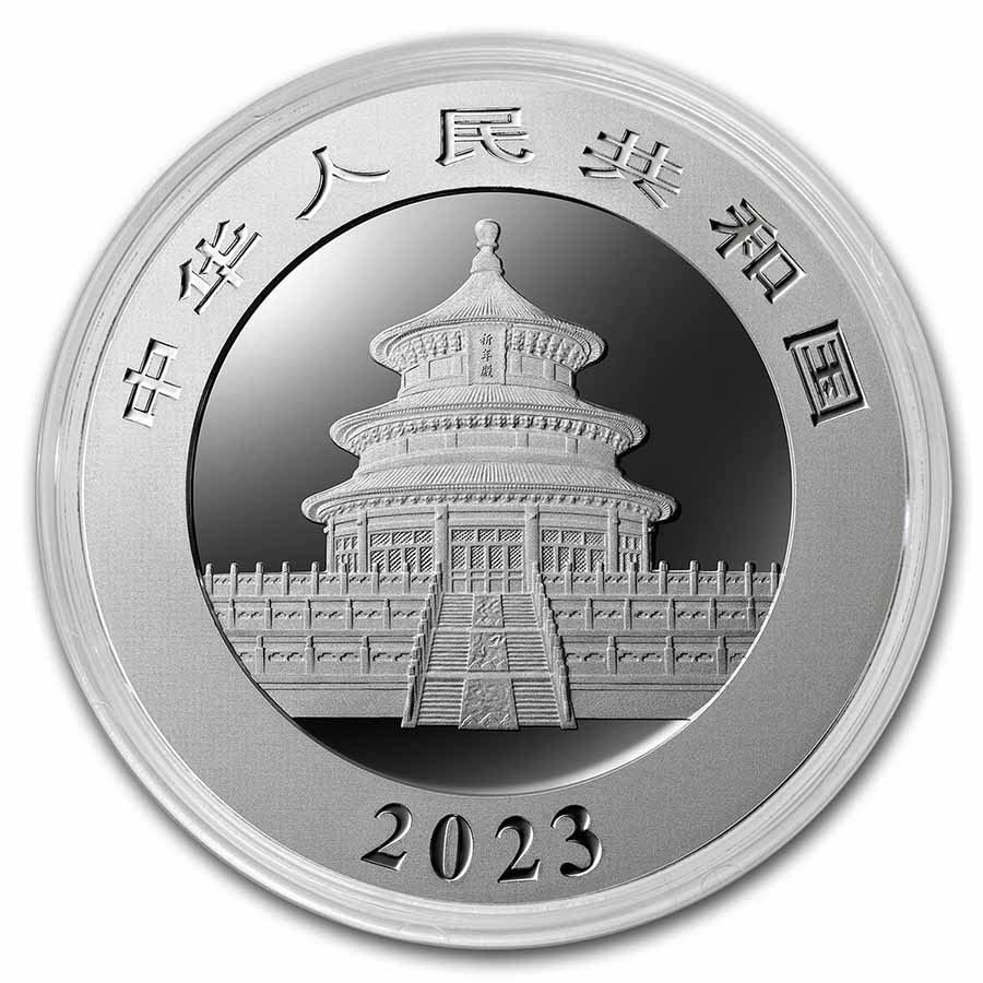 2023 CN 30 g Silver Panda ¥10 Coin Gem BU Yuan Uncirculated