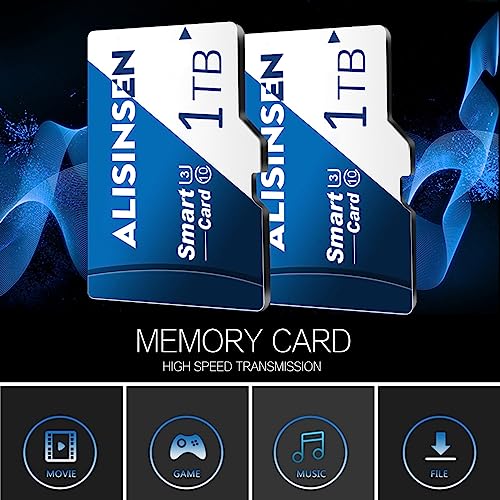 1TB Micro SD Card,TF Card 1TB Memory Card Class 10 Micro SD Memory Cards 1TB High Speed with SD Card Adapter for Android Smart-Phones,PC&Camera