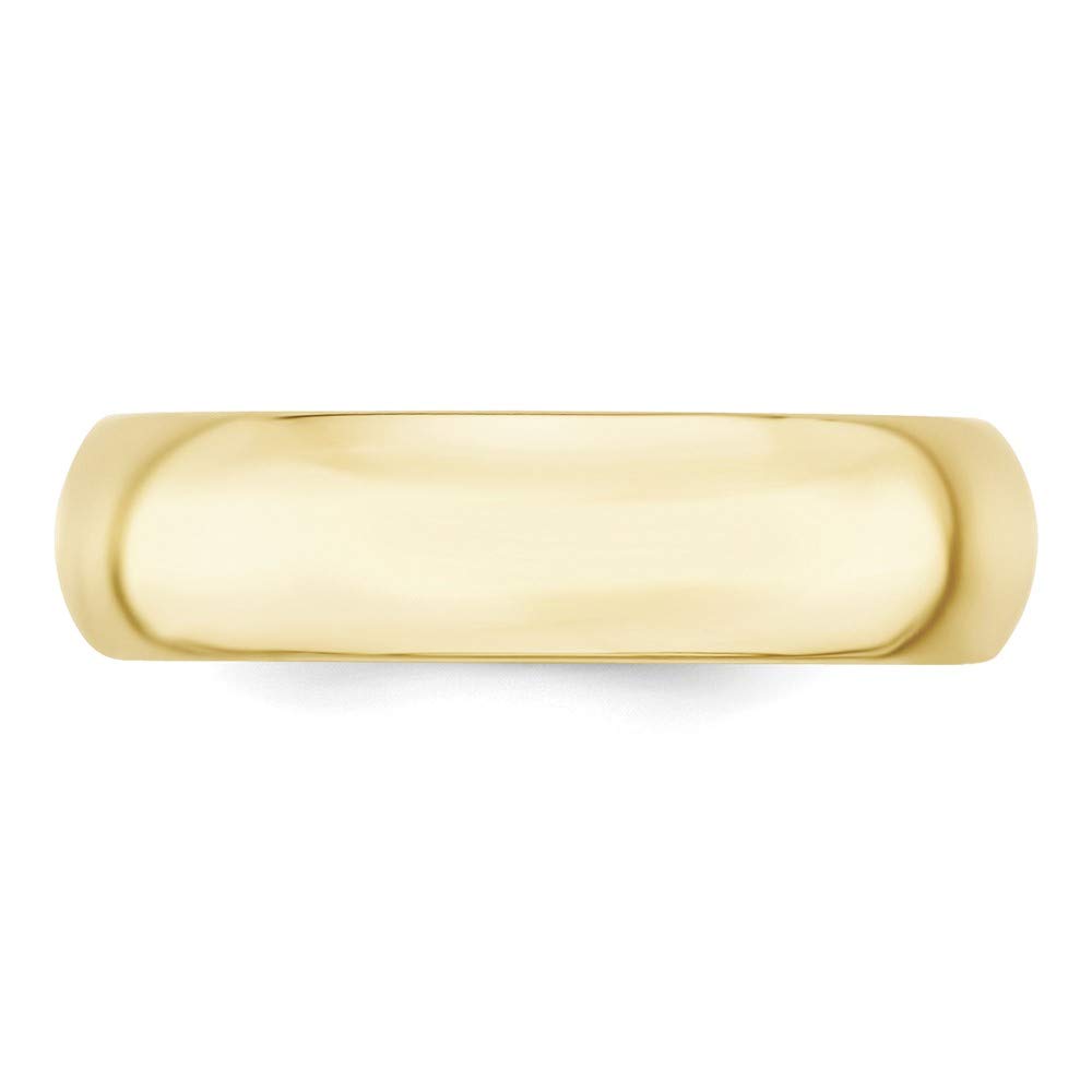 10k Yellow Gold 6mm Standard Comfort Fit Wedding Band Ring Fine Jewelry For Women Gifts For Her, Size 9
