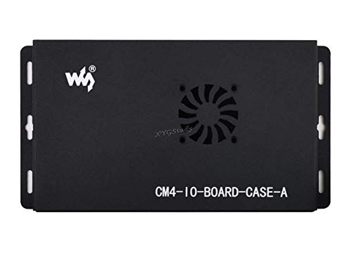 XYGStudy Metal Box (A) Designed for Raspberry Pi Compute Module 4 IO Board, Comes with Cooling Fan, to Build Your Own Raspberry Pi CM4 Mini PC Easily (CM4-IO-BOARD-CASE-A)