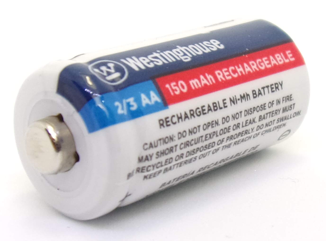 4X Westinghouse 2/3 AA Ni-Mh Battery Batteries Rechargeable 1.2 V Volt 150 mAh Reusable Chargeable by JL Missouri Parts