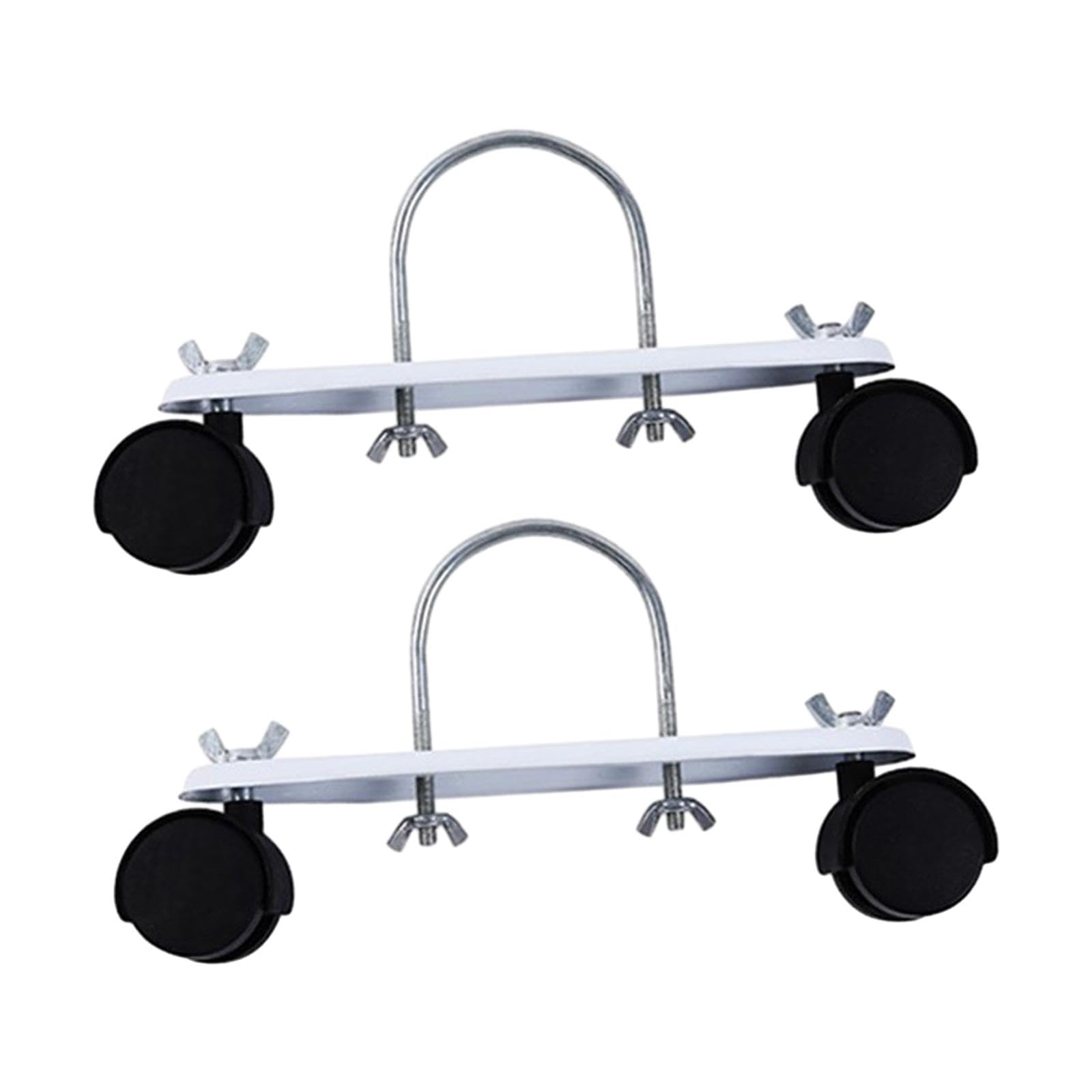 2 Sets of Mobile Pulley Brackets, Casters Swivel Replacement Wheels for Oil Filled Heater Mounted Roller Wheel, 360 Degree Rotary Caster Easy to Move 8.3inch Long Accessories