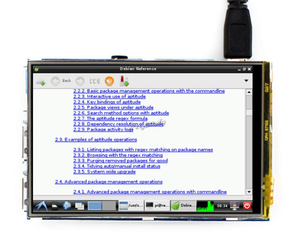 3.5 inch 320*480 Resistive Touch Screen TFT XPT2046 LCD compatible with Raspberry Pi 1/2/3 Model B B+ A+ Raspbian Video Photo Display System @XYGStudy