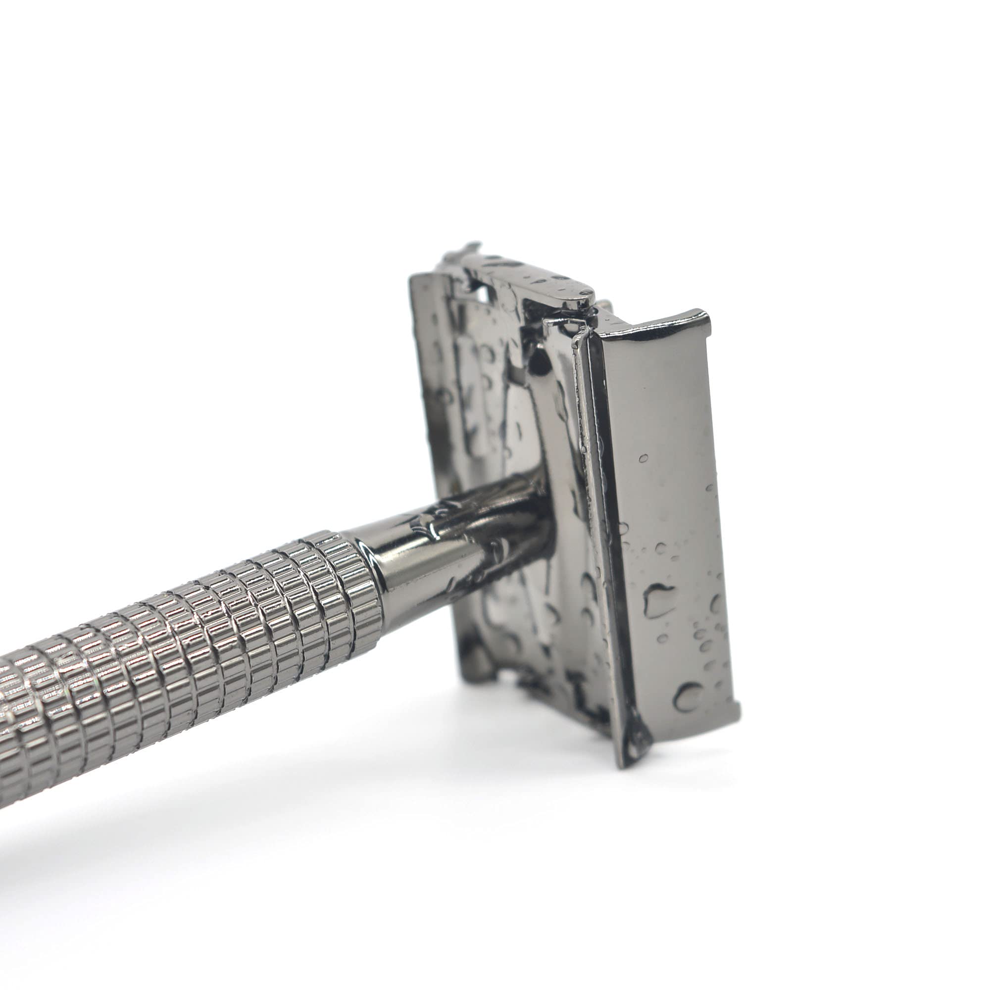 Double Edge Safety Razor Kit with Blades, Butterfly Safety Razor For Men Women, Metal Single One Blade Razor Fits All Double Edge Blade, Safe Quick to Change Blade, Eco Friendly DE Razor