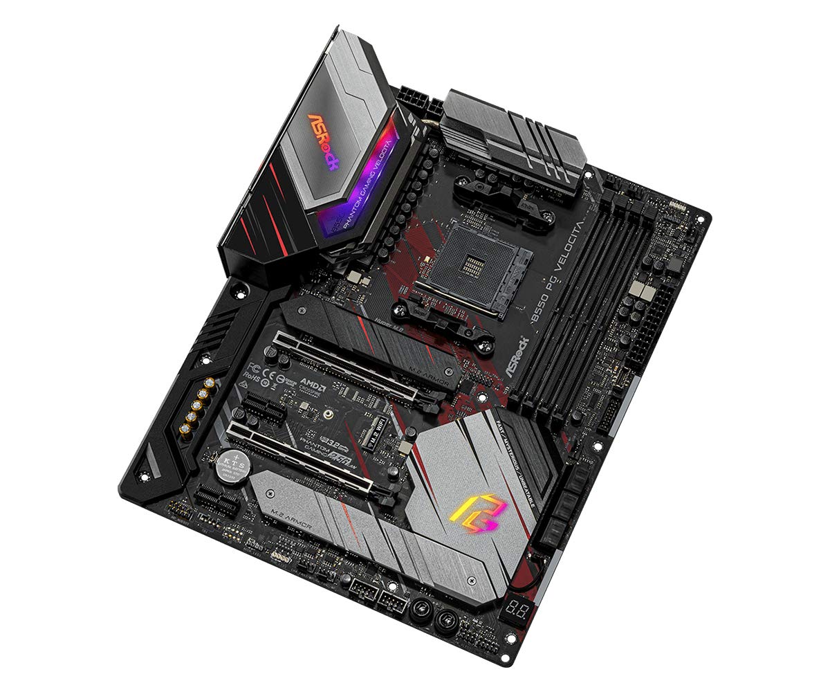 ASRock B550 PG Velocita Supports 3rd Gen AMD AM4 Ryzen/Future AMD Ryzen Processors Motherboard