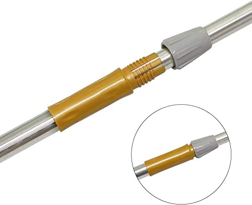Extended Long Reach Stick Pole with Hook 63" Telescopic Garment Reaching Stick Adjustable Reaching Pole for Ceiling, Garment Blind Window