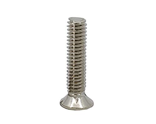 FixtureDisplays® 100PK M4 X 22mm Pitch 0.7mm - Phillips Flat Head Machine Screw (Countersunk) Carbon Steel Nickel Plated Cross Recessed 302232-NPF
