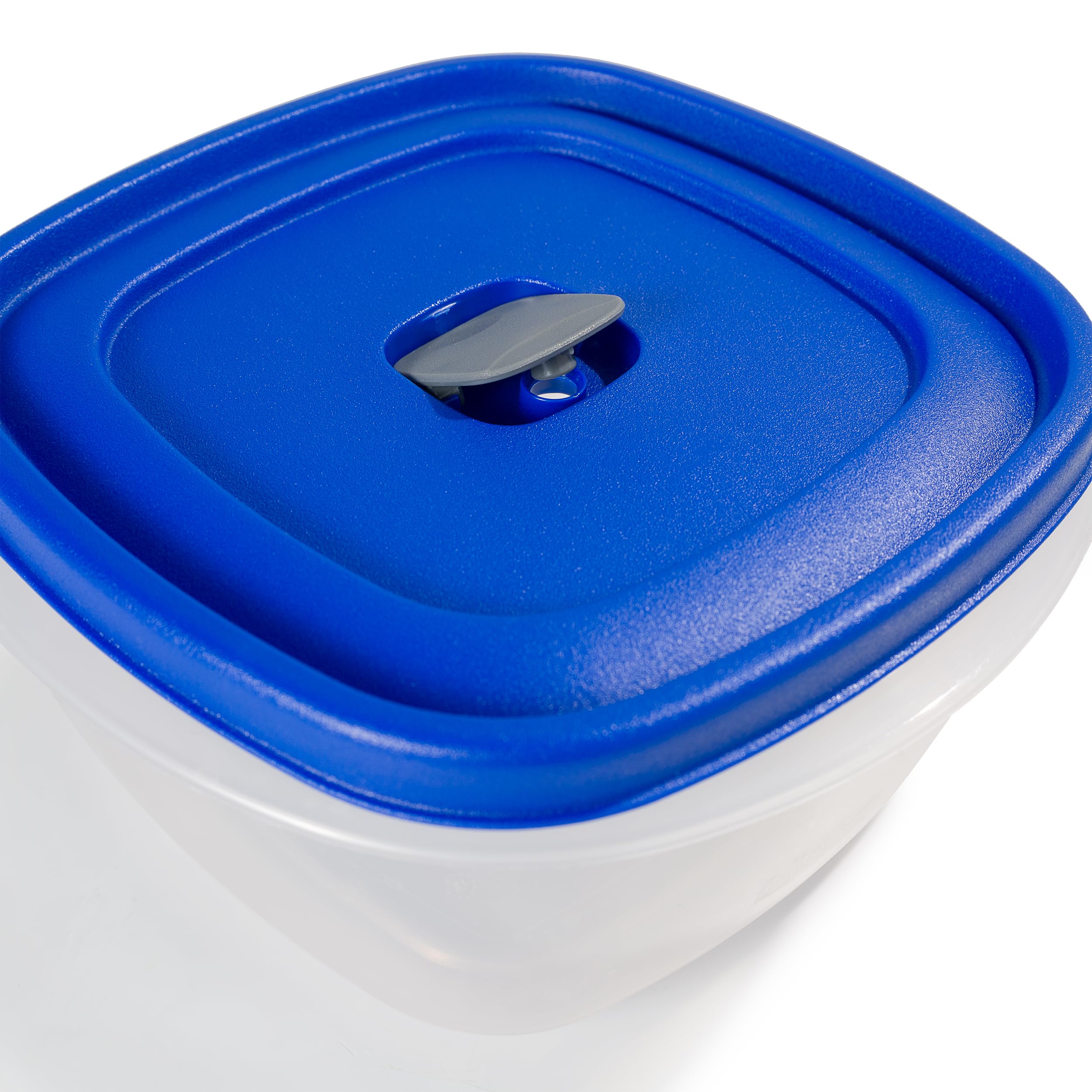 3/5/7 Cup Replacement Lids for Rubbermaid Food Storage Containers Steam Vent (4-Pack, Blue)