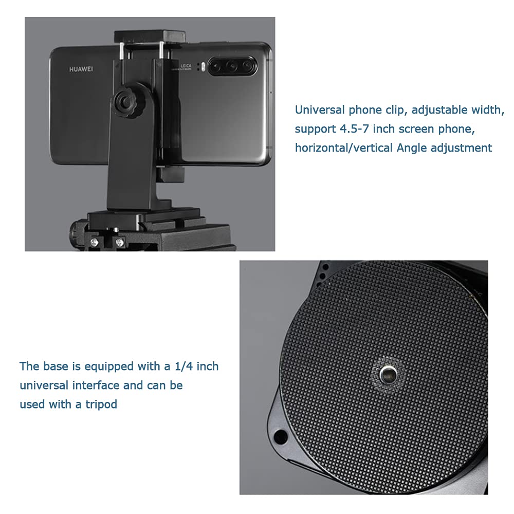 Mcoplus YT-1000 Remote Control Pan Tilt Head, Automatic Motorized Rotating Panoramic Head for Smartphones/DSLR Cameras/Action Cameras (Limited Weight Under 1kg)