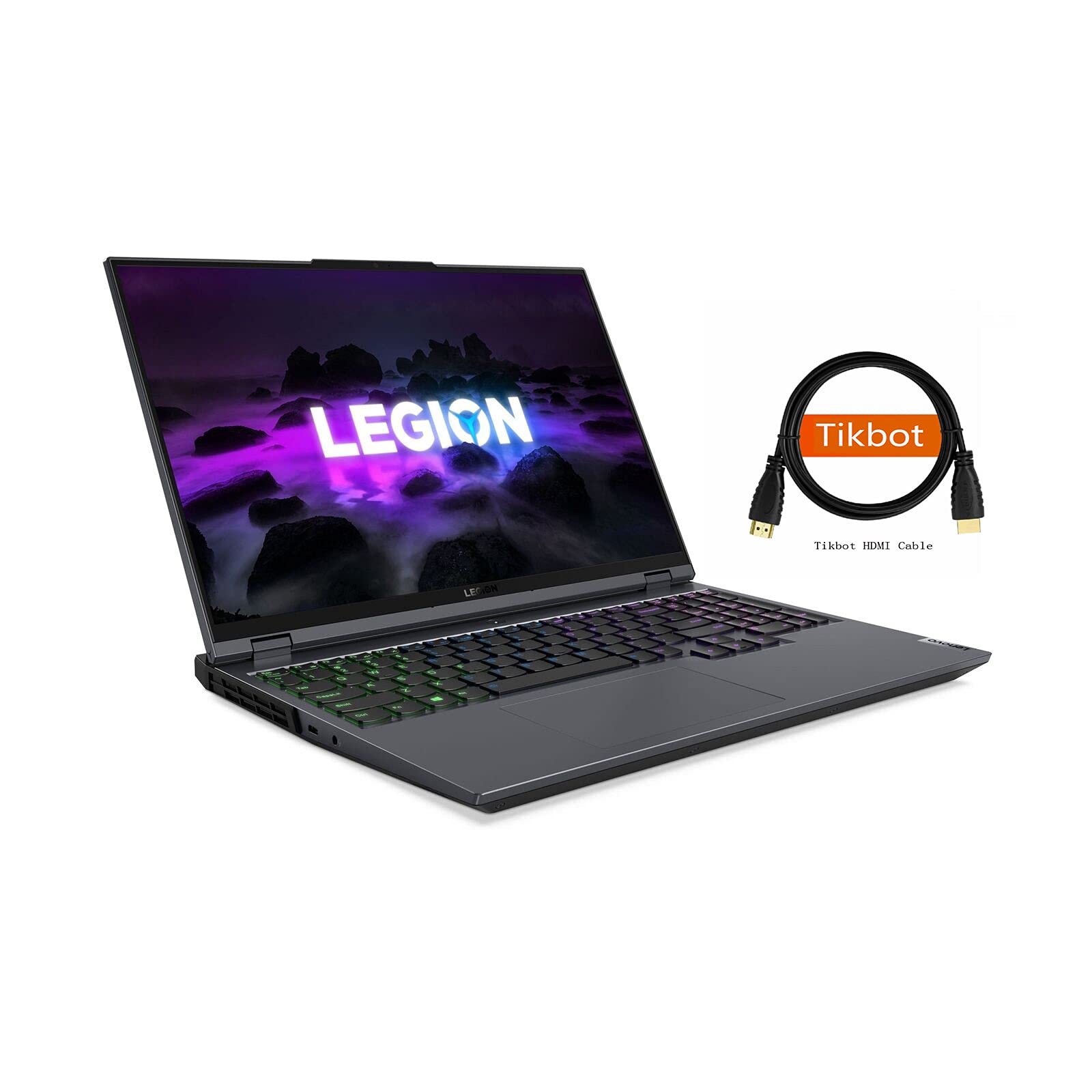 Lenovo Legion 5 Pro Gen 6 AMD Gaming Laptop, 16.0" QHD IPS 165Hz, Ryzen 7 5800H, GeForce RTX 3060 6GB, TGP 130W, Win 10 Home, 64GB RAM | 1TB PCIe SSD, HDMI Cable Bundle