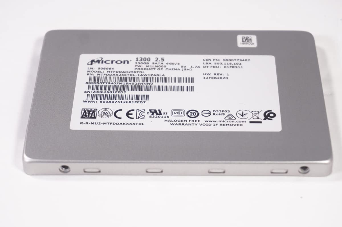 FMB-I Compatible with MTFDDAK256TDL Replacement for Micron 1300 Series 256GB TLC SATA 6Gbps 2.5-inch SSD Drive