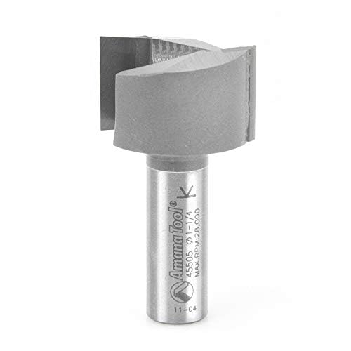 Amana Tool - 45505 Carbide Tipped Mortising 1-1/4 Dia x 3/4 x 1/2" Shank