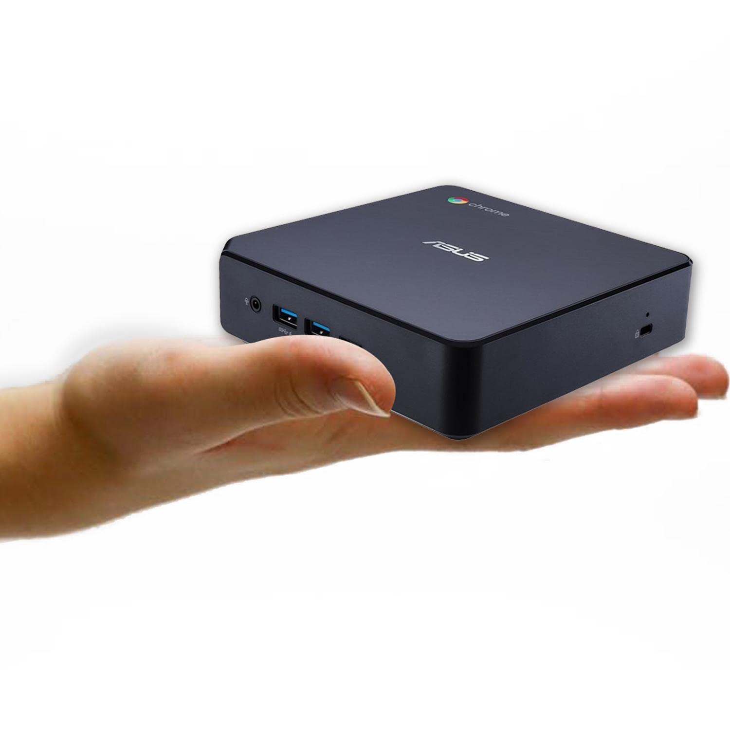 ASUS CHROMEBOX 3-N017U Mini PC with Intel Celeron, 4K UHD Graphics and Power Over Type C Port, Star Gray