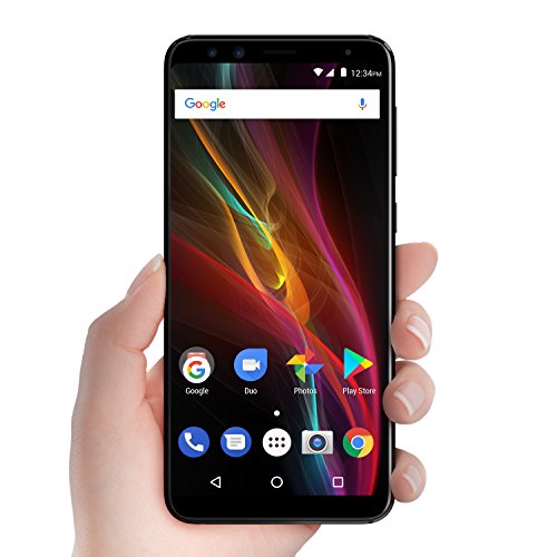 BLU Pure View -32GB +3GB RAM, 5.7β HD+ 18:9 Display Smartphone with Dual Front Selfie Cameras -Black