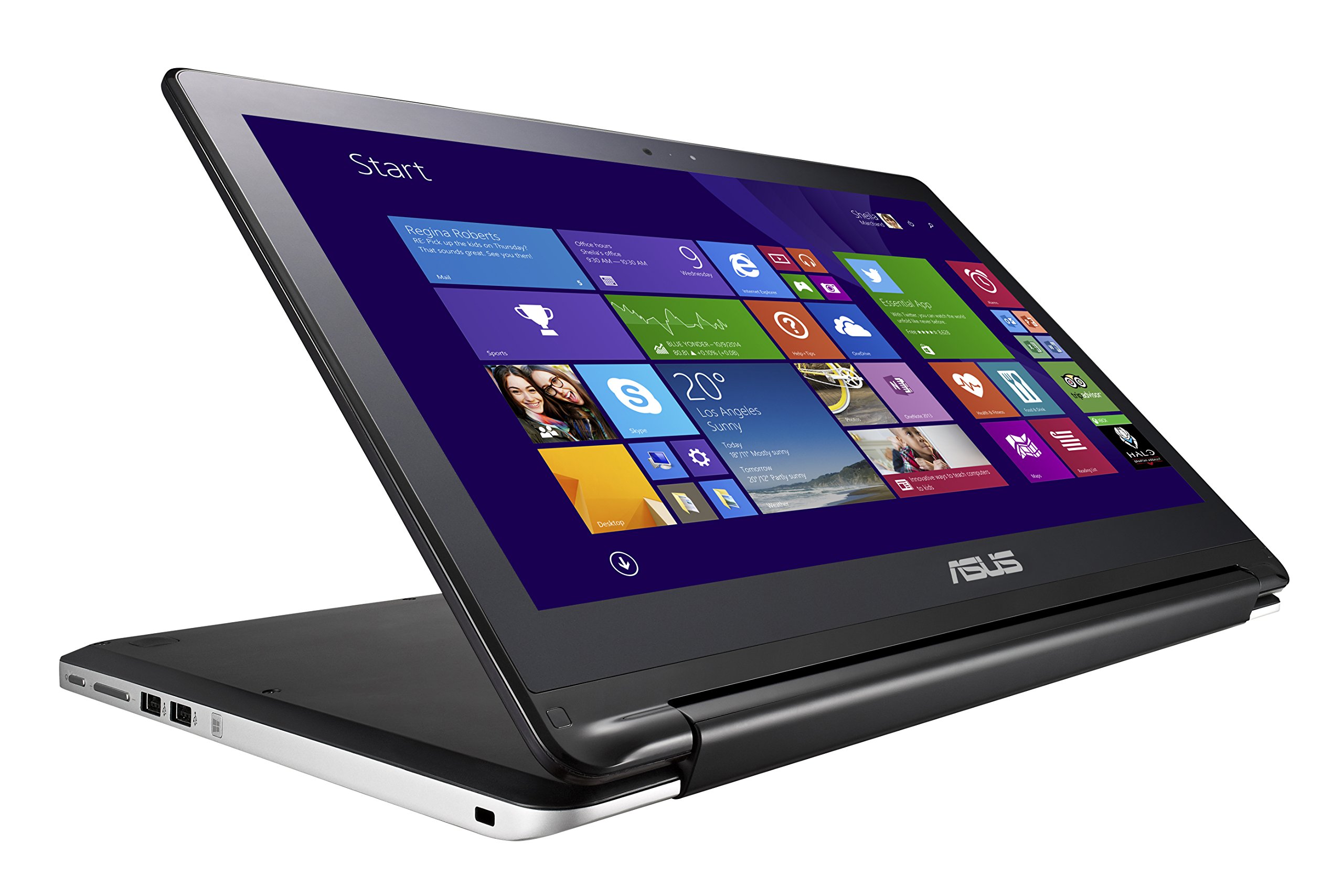 ASUS Flip 2-in-1 TP500LA-DS71T Laptop (Windows 8, Intel Core i7-5500U 2.4 GHz, 15.6" LED-lit Screen, Storage: 1 TB, RAM: 8 GB) Black