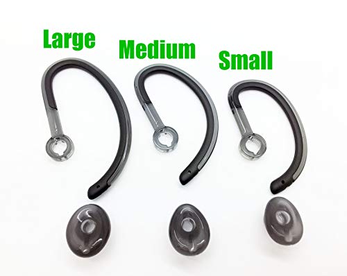AvimaBasics Savi X40 Ear Tips | Replacement Earbuds Ear Buds Headset Parts Spare Kit Ear Loops Compatible with Plantronics SAVI X40 CS540 Savi W440 W740 W745 WH500 - (Mixed L/M/S) (1 Pack)