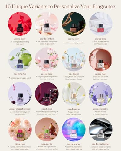 Foellie] eau de cherry blossom - Feminine Inner Beauty Perfume (for Underwear), Sweet Cherry blossom Scents Fragrance, 5ml(0.169 fl oz)