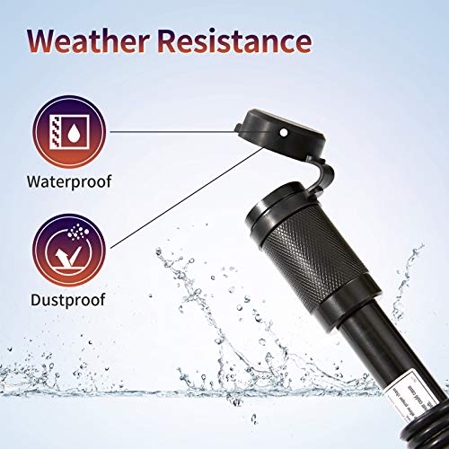 METOWARE Trailer Hitch Receiver Lock Pin, 5/8" Dia, 4” Long Pin with 3/4" Dia Adaptor, 16 Rubber O-Rings, Black Pin Hitch Receiver Lock for Class III IV Hitches, Trailer, Truck, Car, Boat