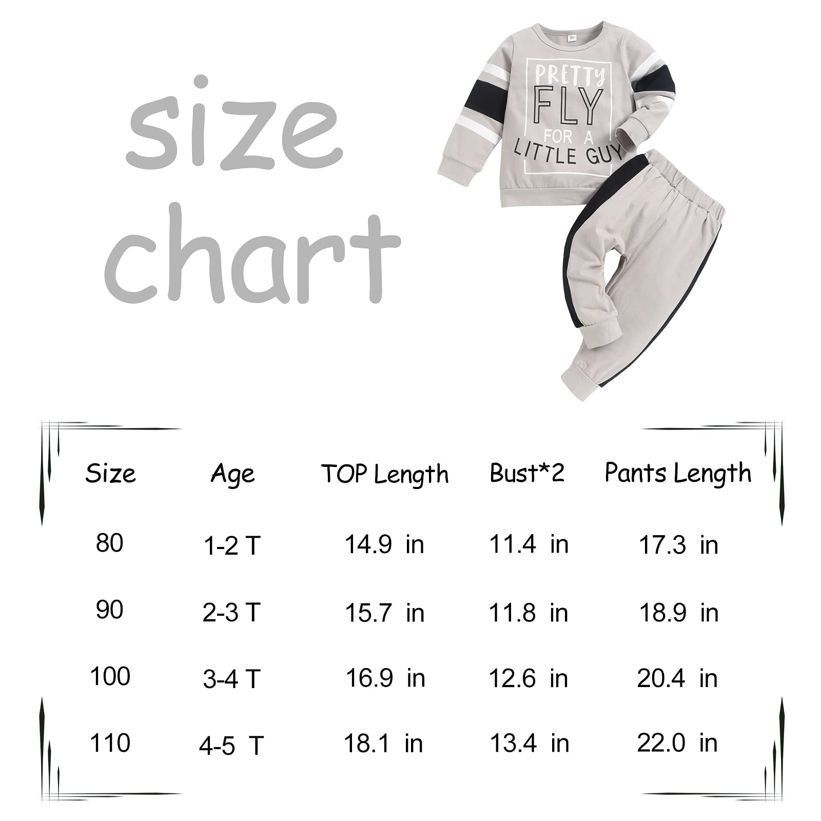 Menglang Toddler Boy Clothes Long Sleeve Pullover Sweatshirt Jogger Pant Sets 2 Piece Outfit 3T 4T Boys Clothes
