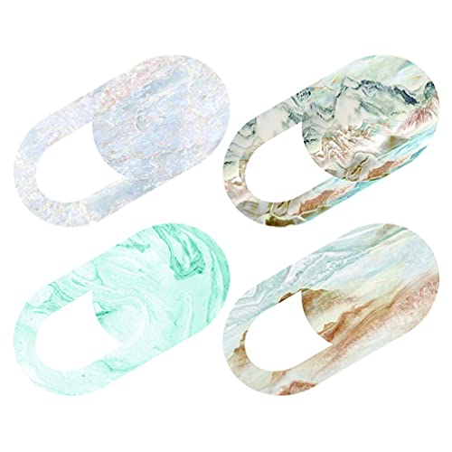 Laptop Camera Slide Blocker Laptop 8pcs Privacy Shutter Webcam Lens Cap Hood Covers Marble Web Camera Cover Slide with Adhesive Protecting Privacy and Laptops USB Camera