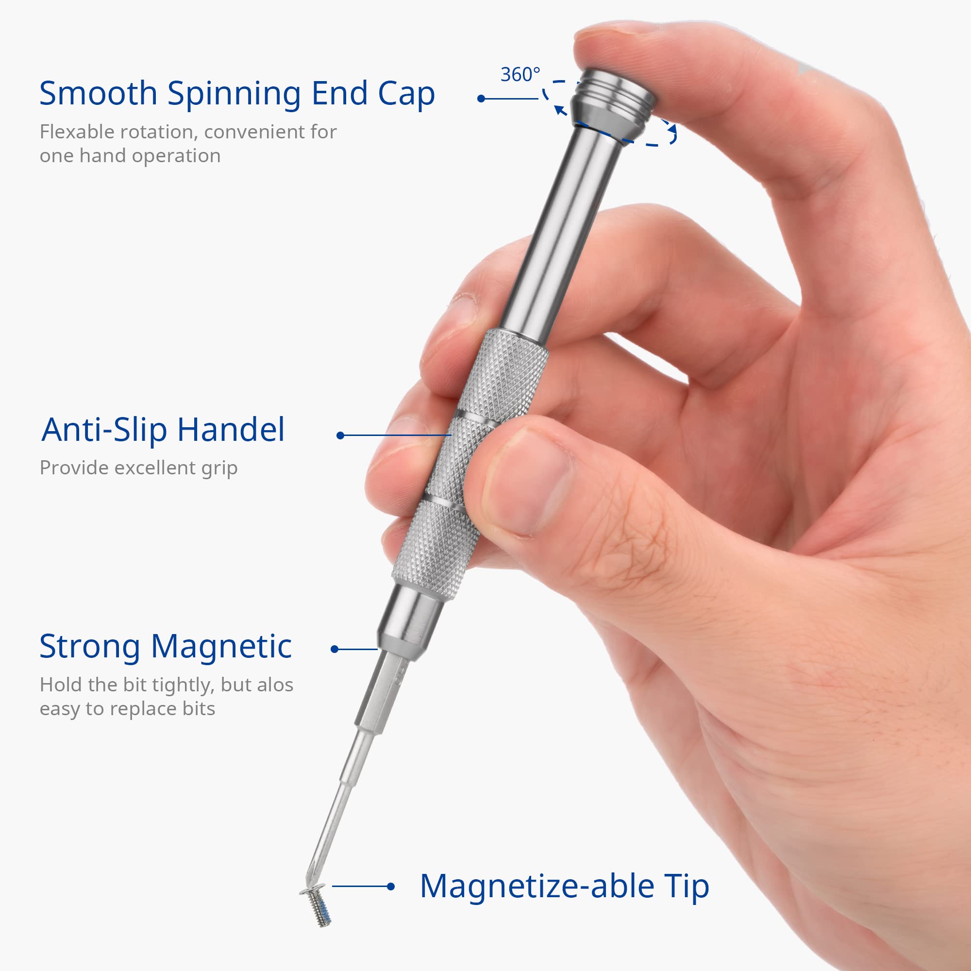 19 in 1 T8/T6 Screwdriver Set for Xbox One/for PS5/for PS4/Switch/for DS/for Wii/for GBA Controller and Console, Tri-Wing & Phillips & Torx Security Screwdriver Repair Tools Kit
