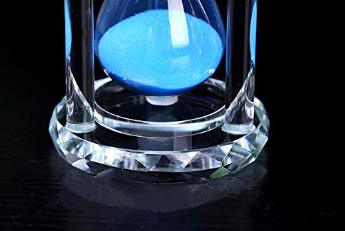 15 Minute Kitchen timer, Blue Elegant Crystal Sand Timer Egg Hourglass For Kids Home School