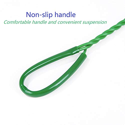 Laojbaba Aquarium Fishing Net Fish Tank Net Green Fine Mesh Net with Plastic Handle 6 Inch