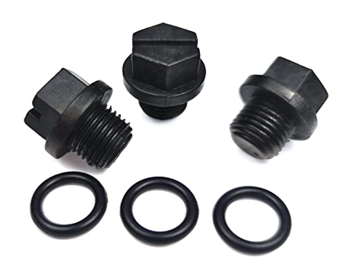 3 Pack SPX1700FG Pipe Plug with Gasket Compatible with for Select Hayward Pumps SP2600X5, SP2605X7, SP2607X10, SP2610X15 More