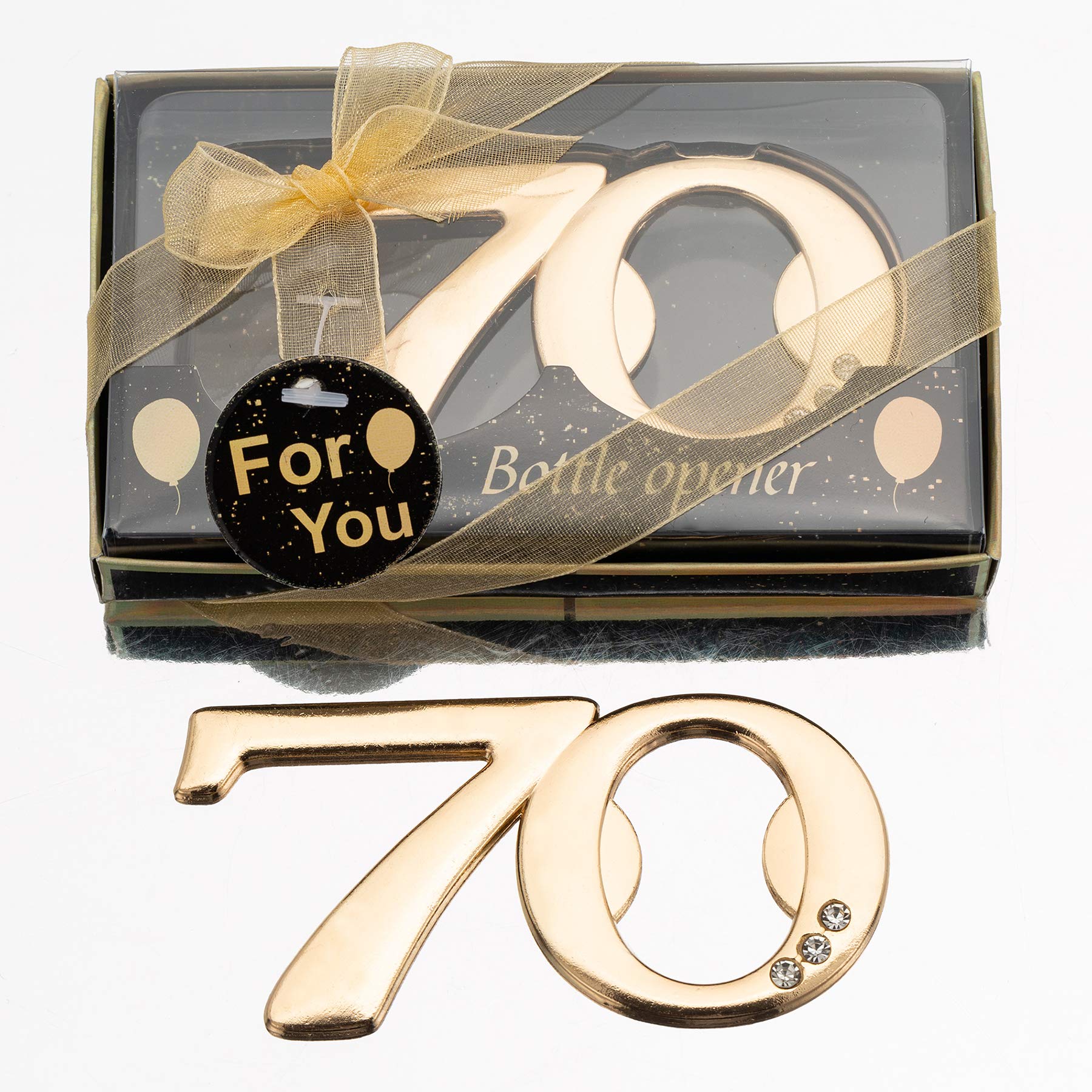 24PCS Latest 70 Bottle Openers for 70th Birthday Party Favors or 70th Wedding Anniversary Party Gifts 70th Birthday Party Gifts Souvenirs Decorations for Guestsā¦